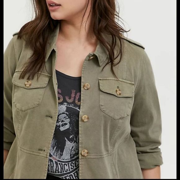 torrid | Jackets & Coats | Torrid Military Style Jacketplus | Poshmark